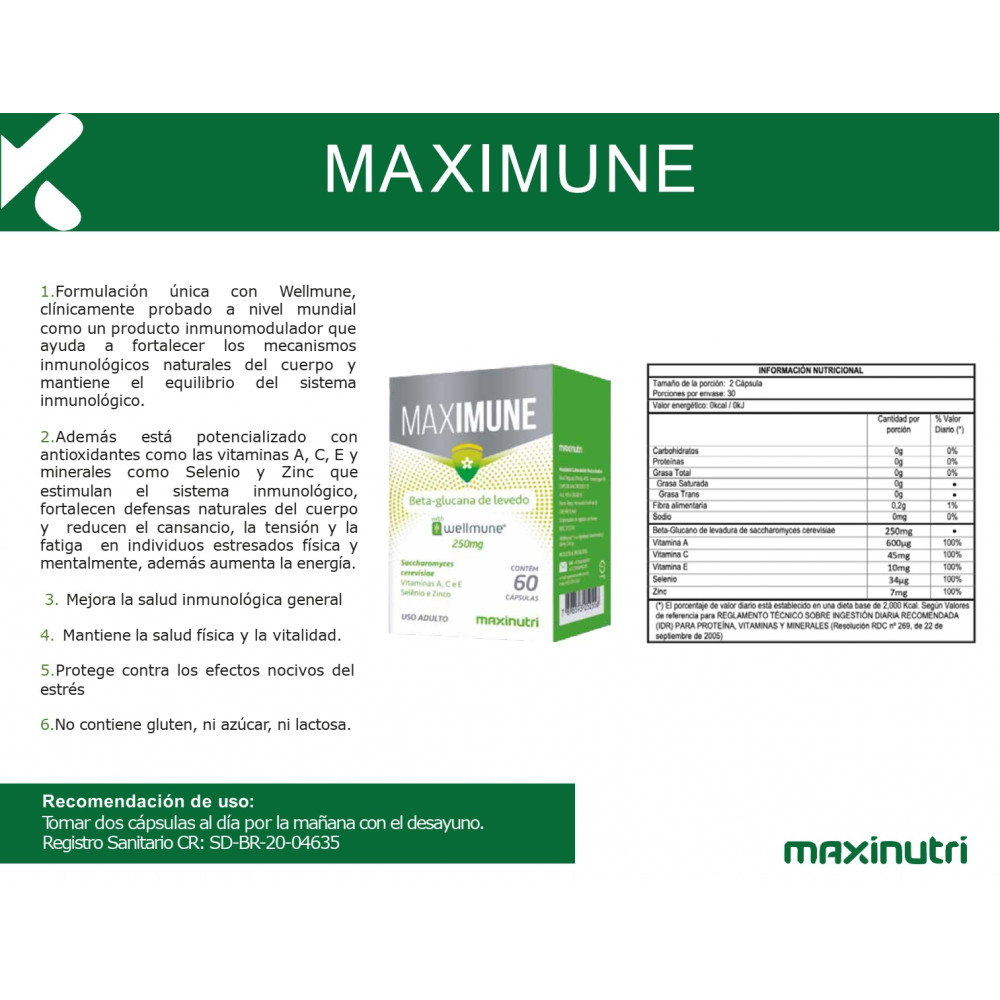 MAXINUTRI MAXIMUNE 60 CAPS